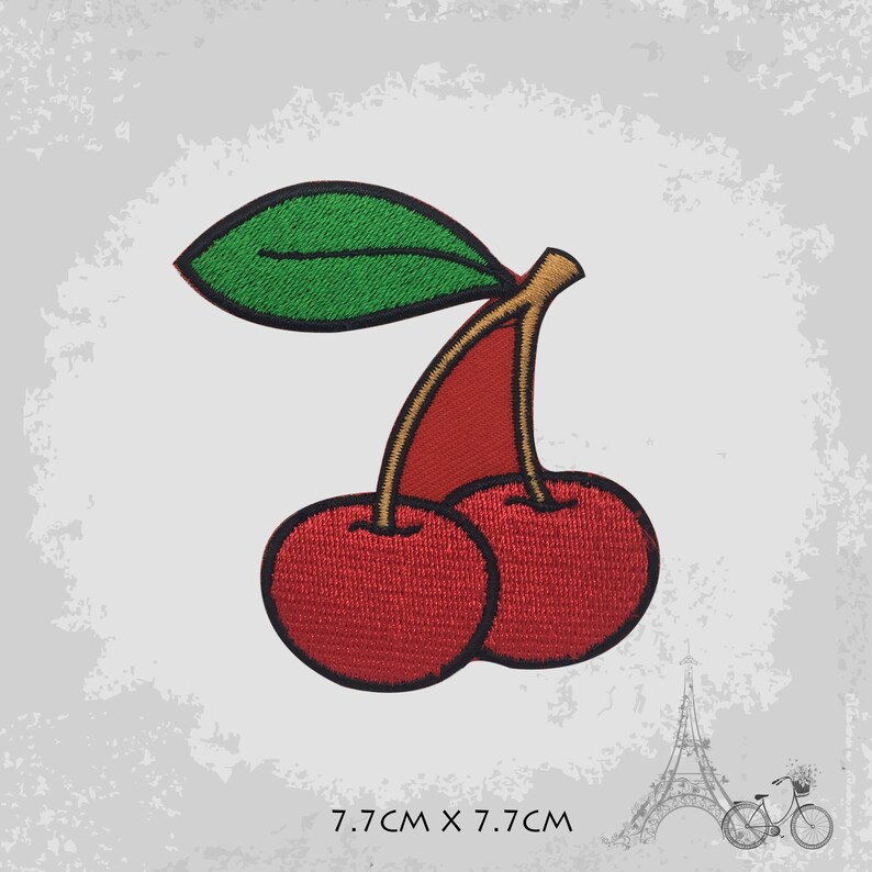 Cherry Trending Fruit Special Disney Embroidered Iron on Patch Sew on ...