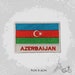 Azerbaijan National Flag Embroidered Iron on Patch Sew on Badge Applique Country National Flag ...