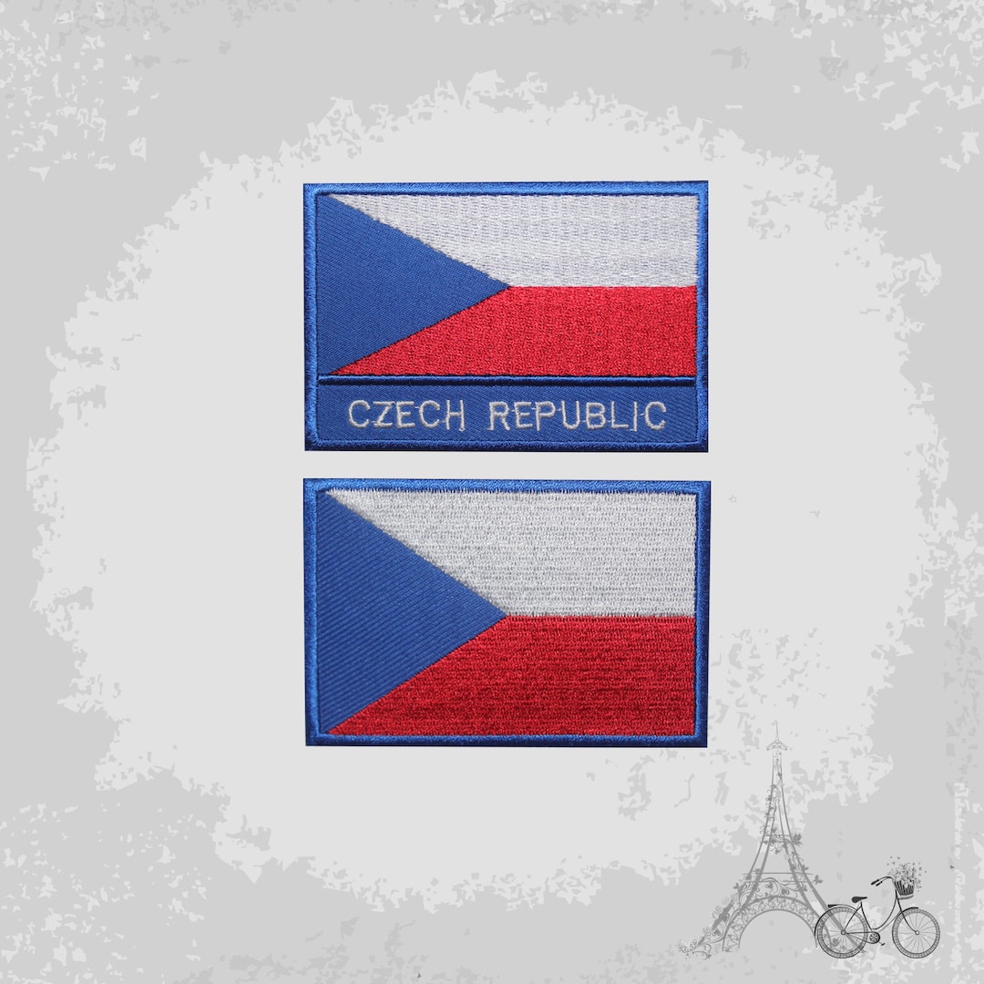 Czech Republic National Flag Embroidered Iron on Patch Sew on Badge ...