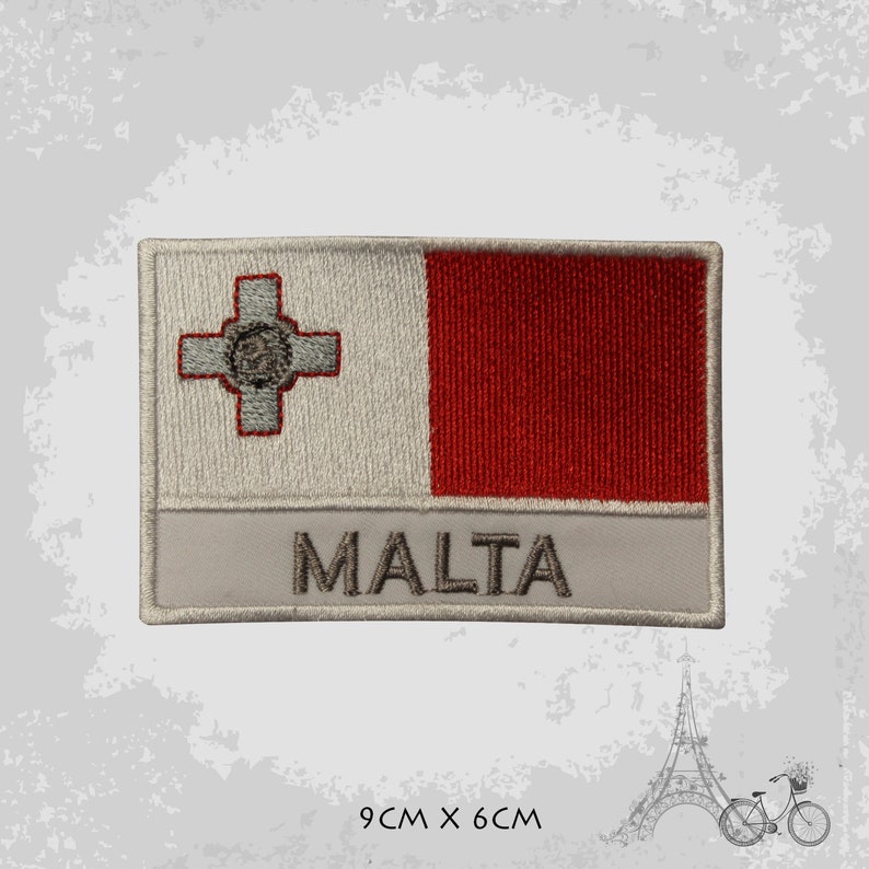 Malta National Flag Embroidered Iron on Patch Sew on Badge - Etsy