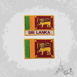 Sri Lanka National Flag Embroidered Iron on Patch Sew on Badge Applique Country National Flag - Etsy
