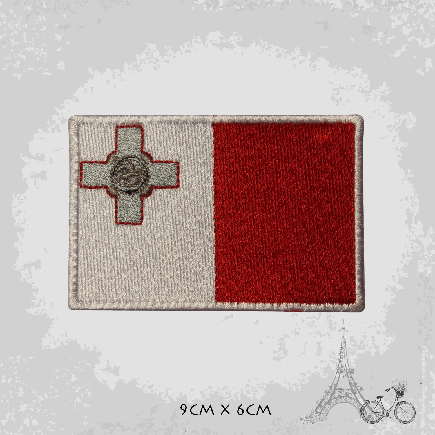 Malta National Flag Embroidered Iron on Patch Sew on Badge | Etsy