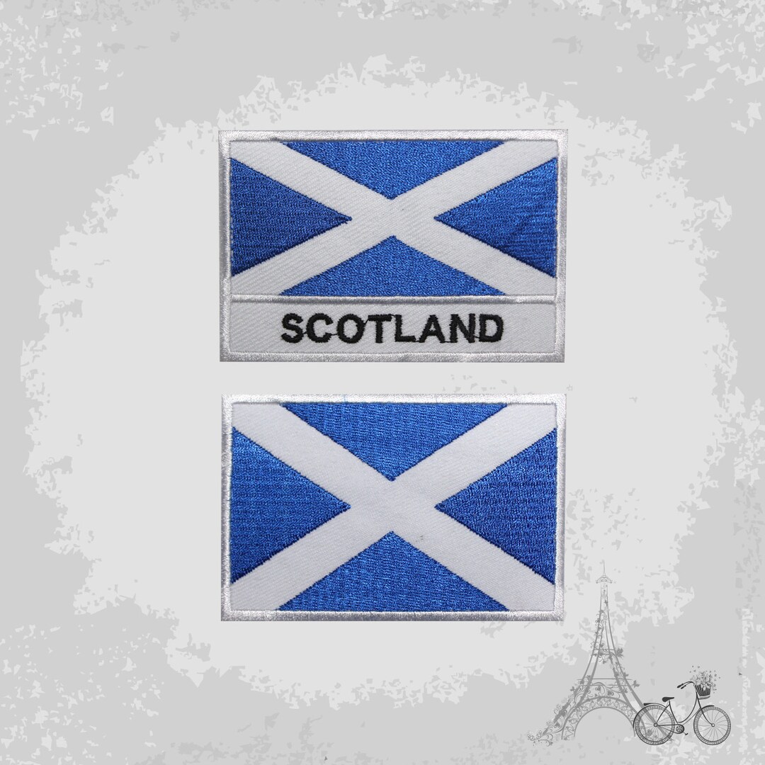 Scotland National Flag Embroidered Iron on Patch Sew on Badge Applique ...
