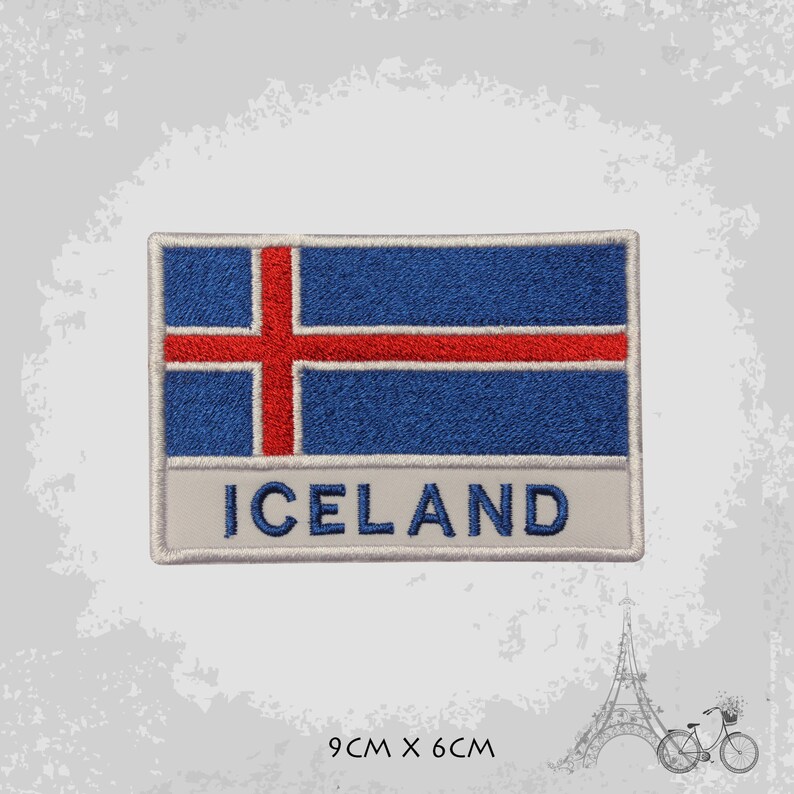 Iceland National Flag Embroidered Iron on Patch Sew on Badge - Etsy