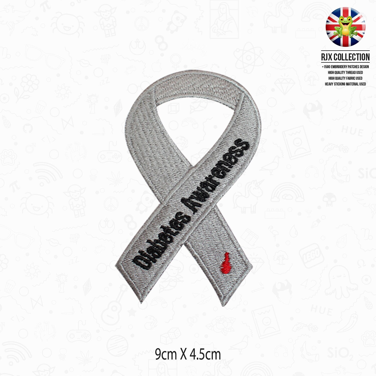 Supports Life Awareness Ribbons Logo Embroidered Iron on Patch - Etsy