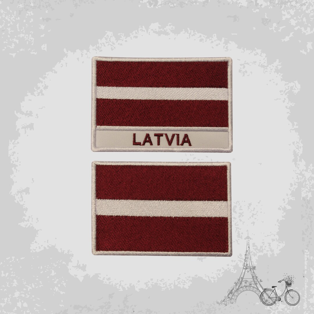 Latvia National Flag Embroidered Iron on Patch Sew on Badge Applique Country National Flag - Etsy