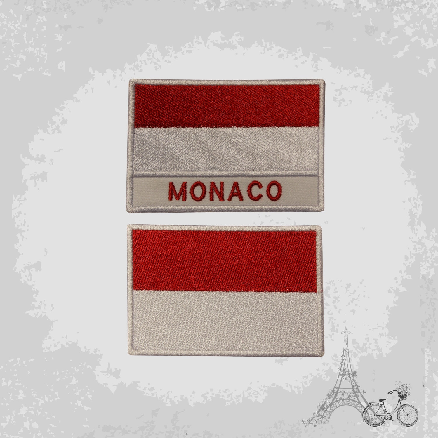 Monaco National Flag Embroidered Iron on Patch Sew on Badge - Etsy