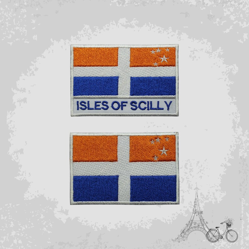 ISLES of SCILLY UK County Flag Embroidered Iron on Patch Sew - Etsy