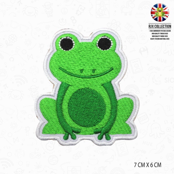 Cute Frog Patch - Etsy UK