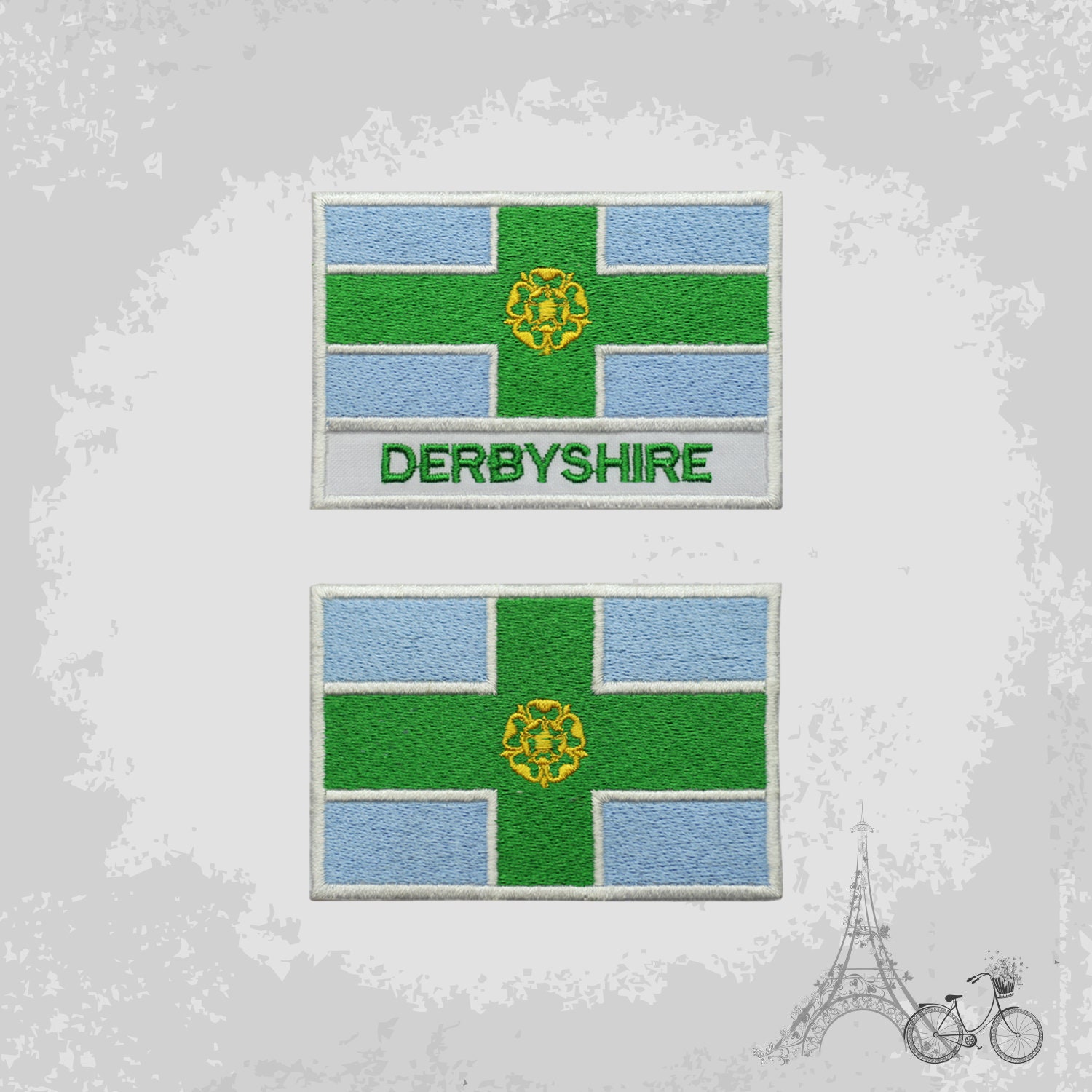 DERBYSHIRE UK County Flag Embroidered Iron on Patch Sew on - Etsy UK
