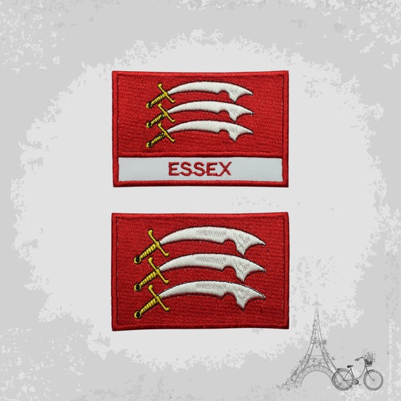 ESSEX UK County Flag Embroidered Iron on Patch Sew on Badge - Etsy