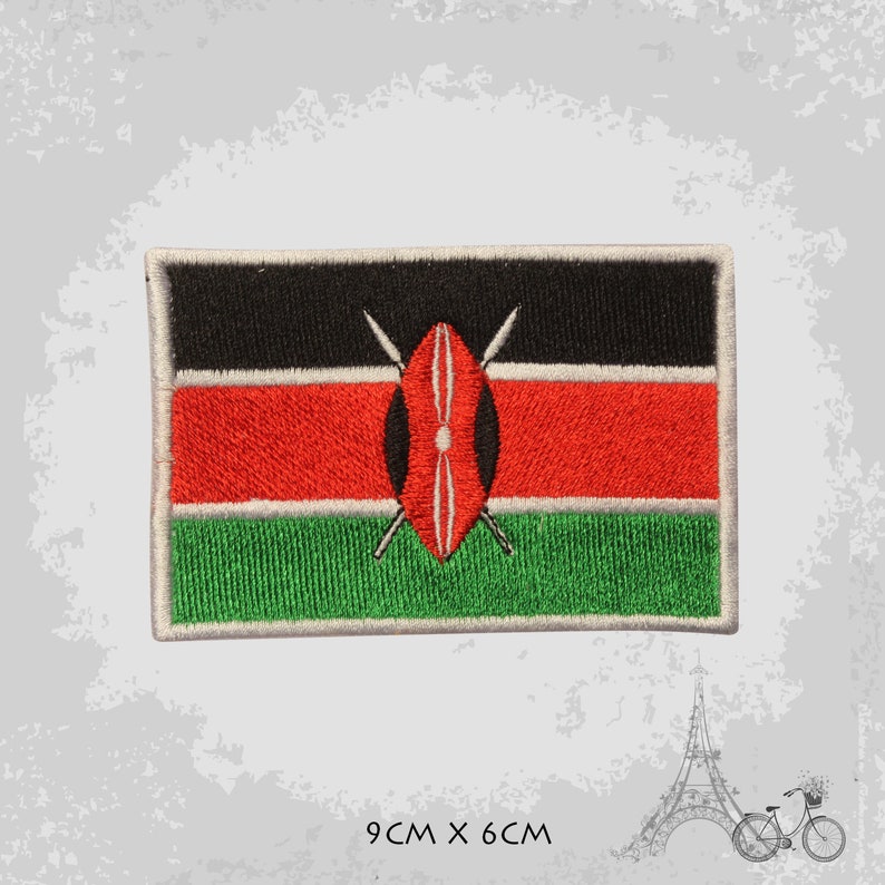 Kenya National Flag Embroidered Iron on Patch Sew on Badge - Etsy