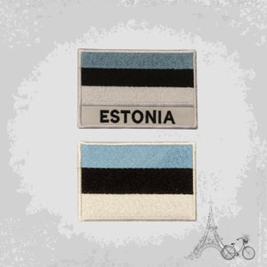 Estonia National Flag Embroidered Iron on Patch Sew on Badge Applique Country National Flag - Etsy