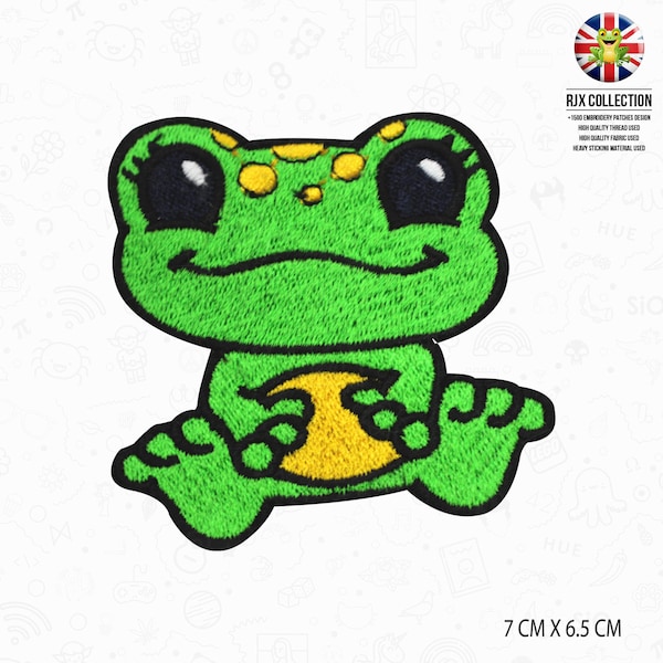 Cute Frog Patch - Etsy UK