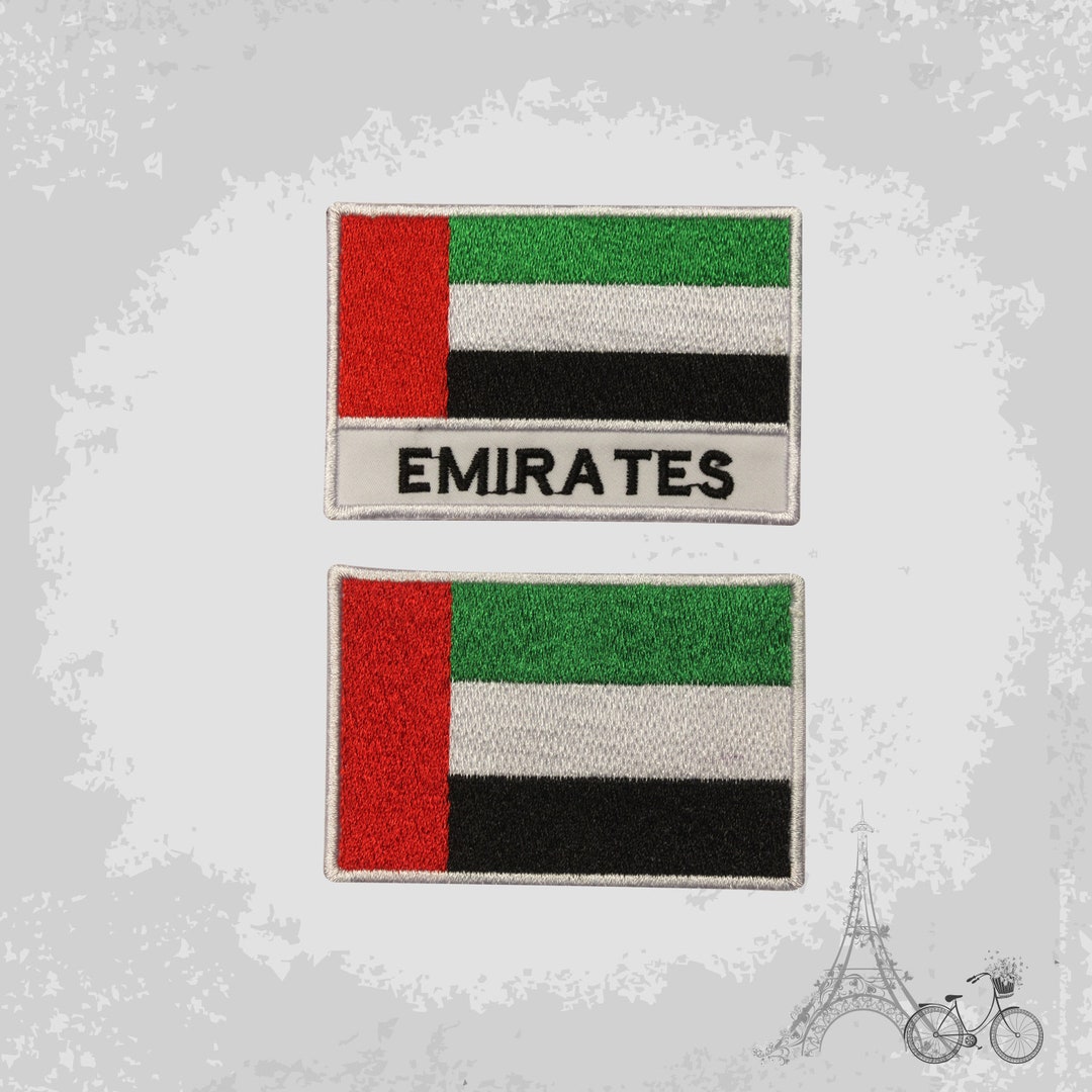 United Arab Emirates National Flag Embroidered Iron on Patch Sew on ...