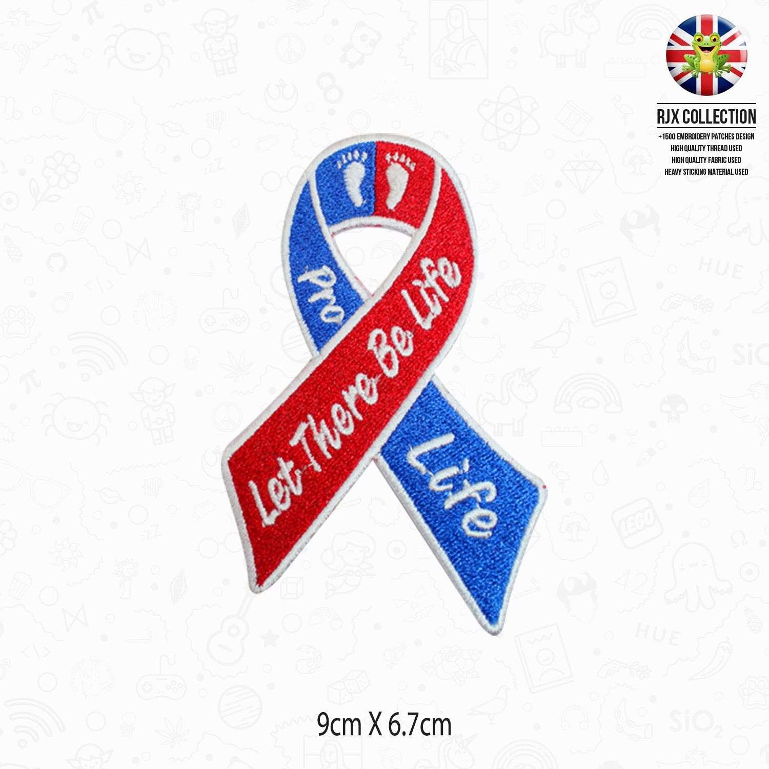 Supports Life Awareness Ribbons Logo Embroidered Iron on Patch - Etsy