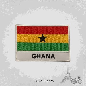 Ghana National Flag Embroidered Iron on Patch Sew on Badge Applique Country National Flag - Etsy