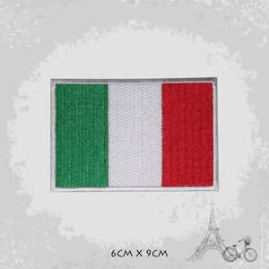 Italy National Flag Embroidered Iron on Patch Sew on Badge Applique ...