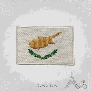 Cyprus National Flag Embroidered Iron on Patch Sew on Badge Applique ...