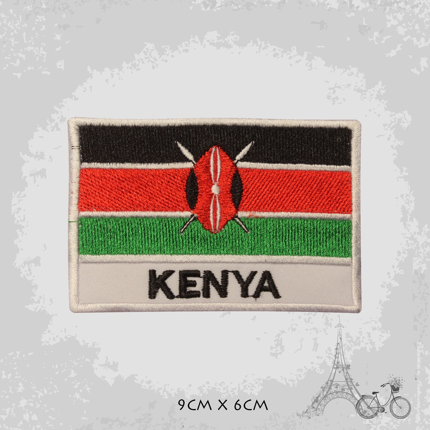 Kenya National Flag Embroidered Iron On Patch Sew On Badge | Etsy