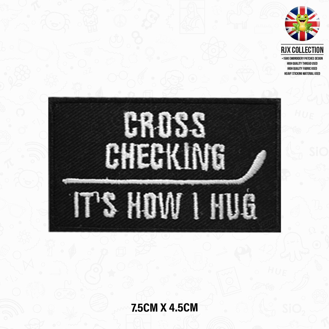Cross Checking Words Slogan Patch Embroidered Iron on Patch Sew on ...
