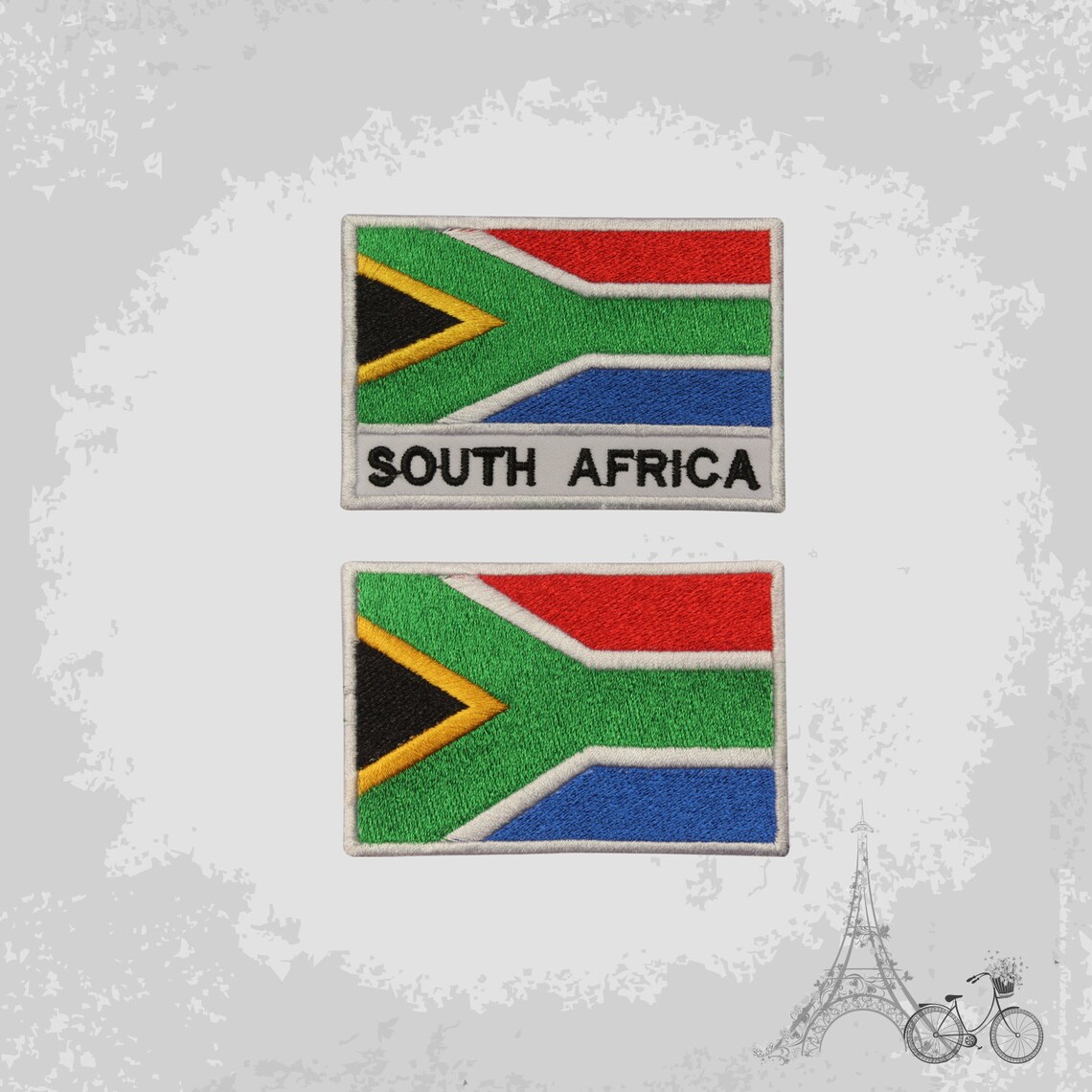 South Africa National Flag Embroidered Iron on Patch Sew on - Etsy