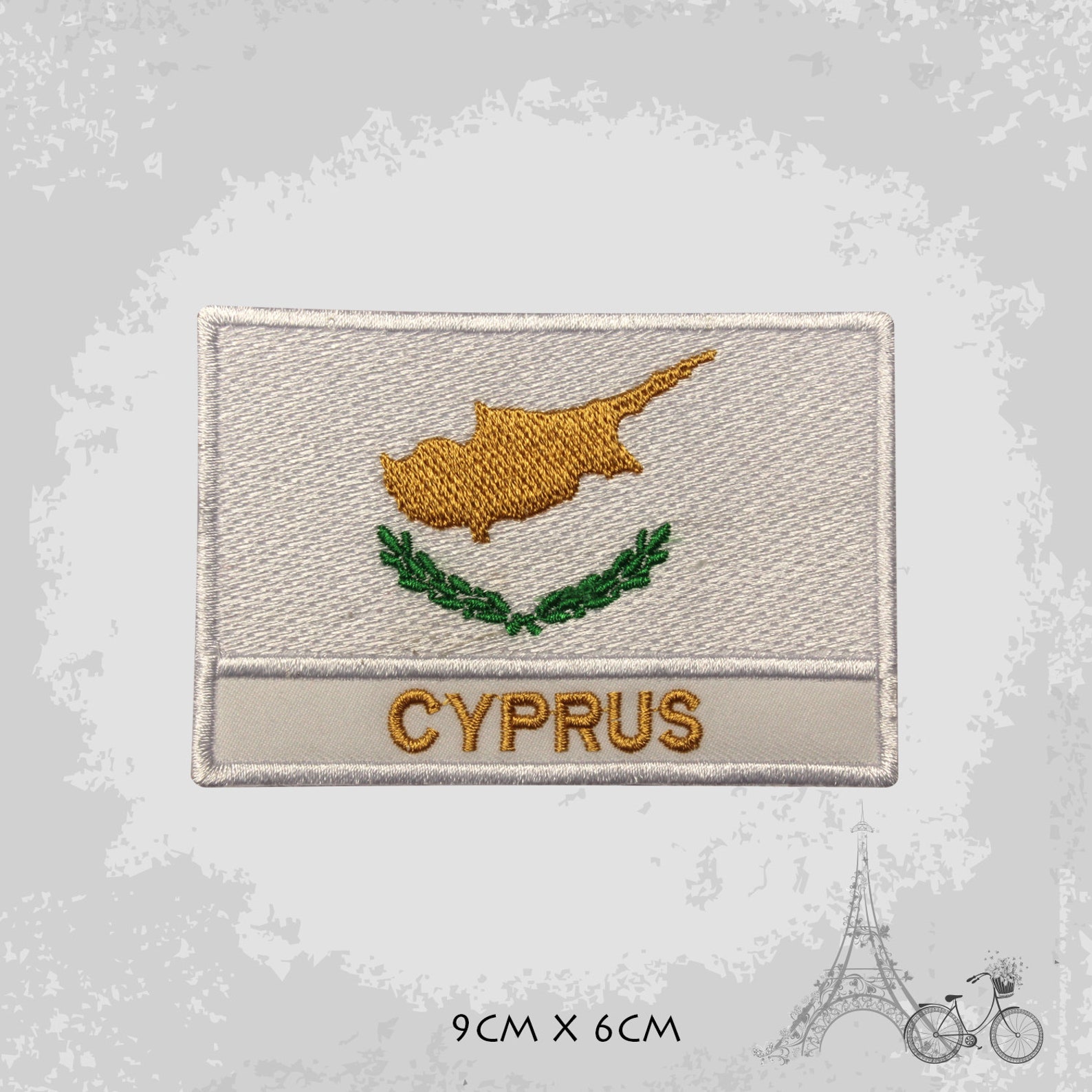 Cyprus National Flag Embroidered Iron on Patch Sew on Badge Applique ...