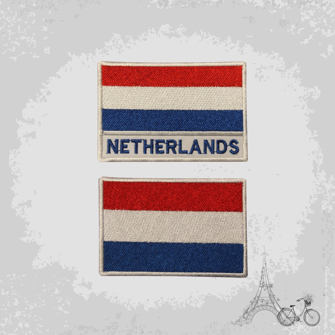 Netherlands National Flag Embroidered Iron on Patch Sew on Badge ...