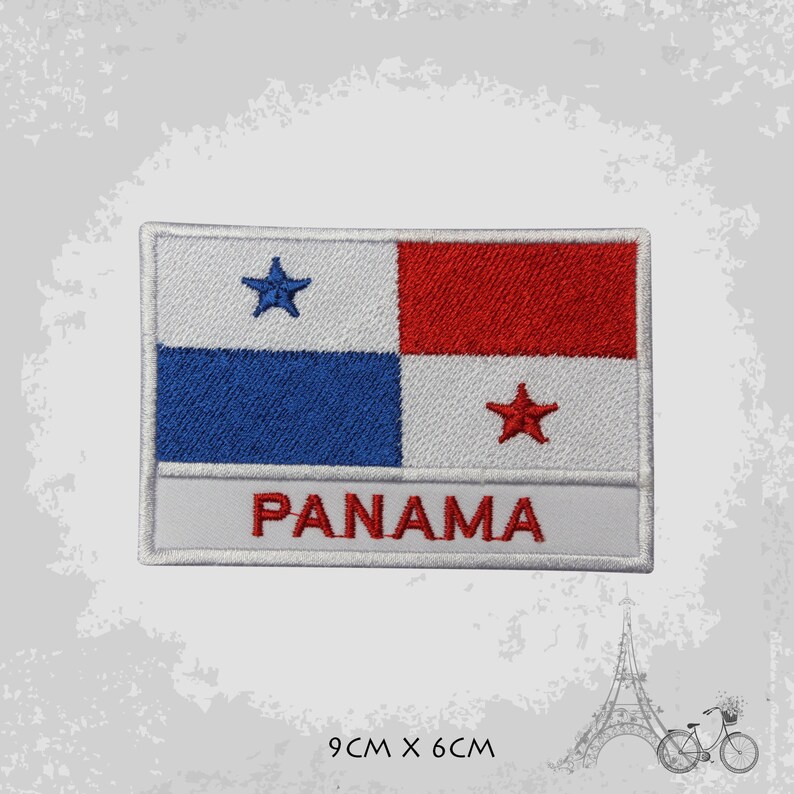 Panama National Flag Embroidered Iron on Patch Sew on Badge - Etsy