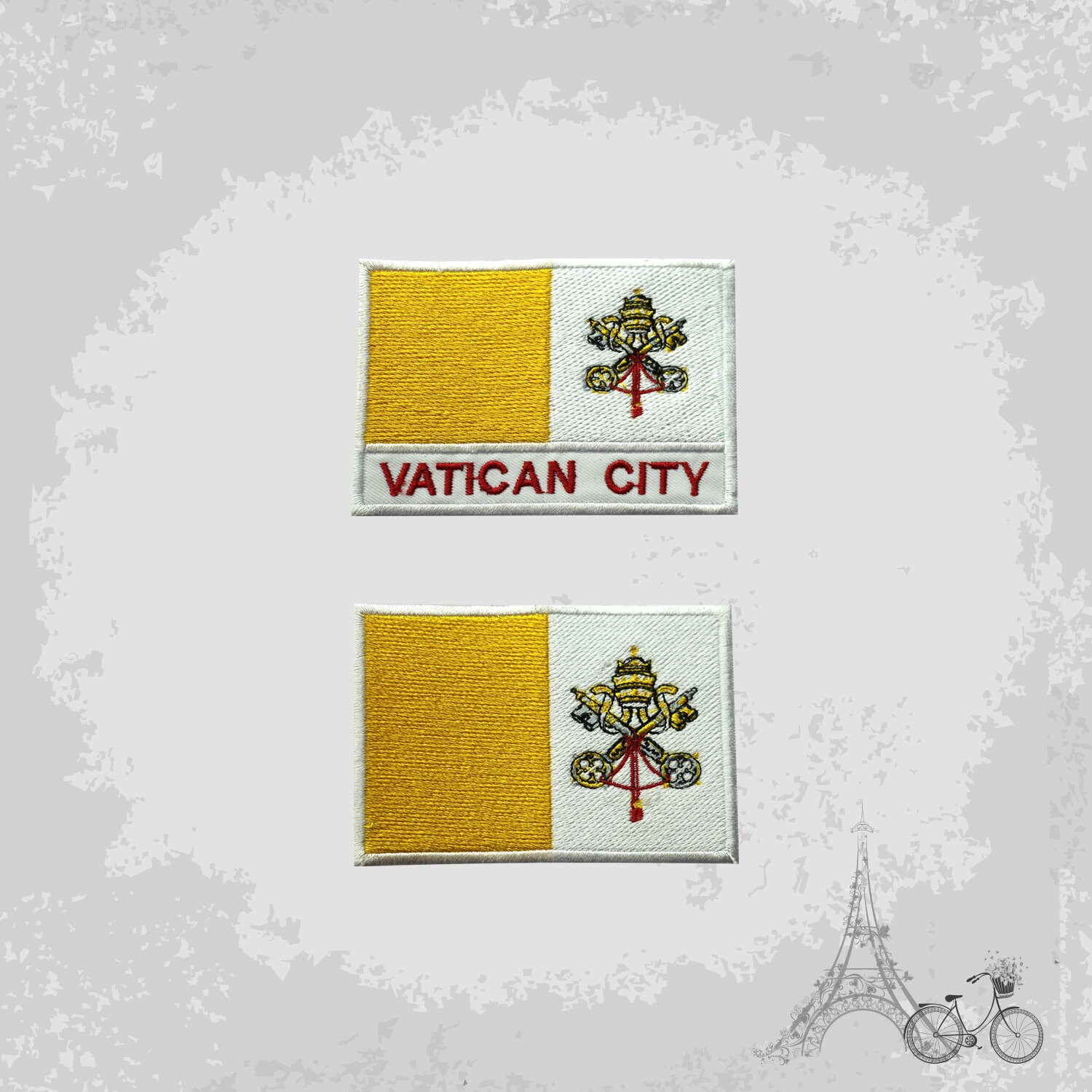 Vatican City National Flag Embroidered Iron On Patch Sew On | Etsy