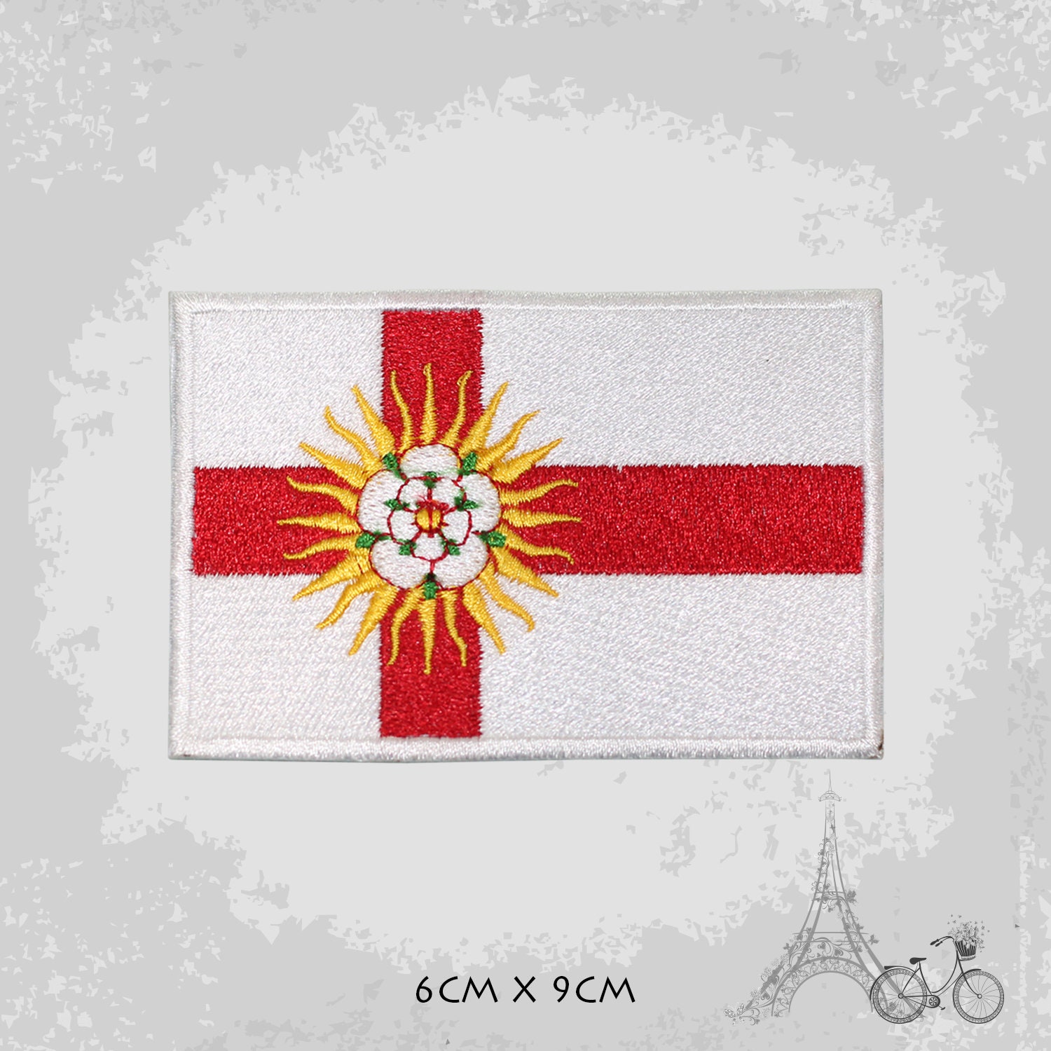 WEST RIDING UK County Flag Embroidered Iron on Patch Sew on Badge ...