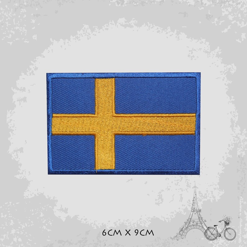 Sweden National Flag Embroidered Iron on Patch Sew on Badge - Etsy