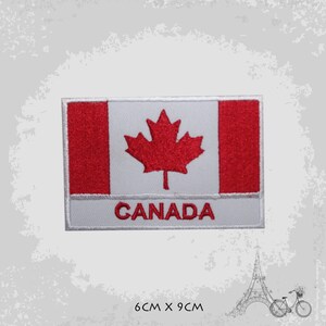 Canada National Flag Embroidered Iron on Patch Sew on Badge Applique ...