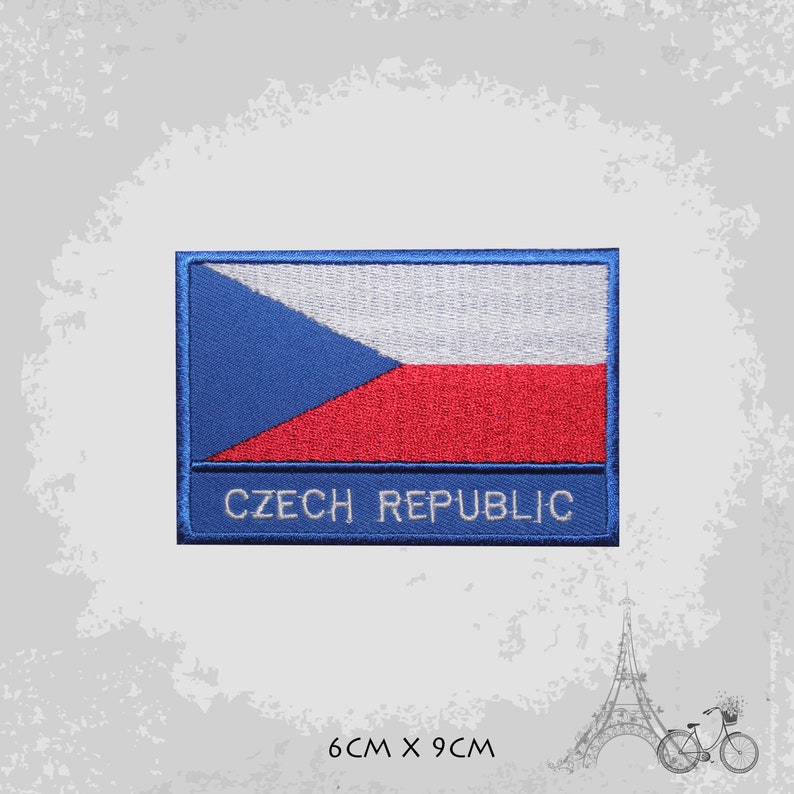 Czech Republic National Flag Embroidered Iron On Patch Sew On | Etsy