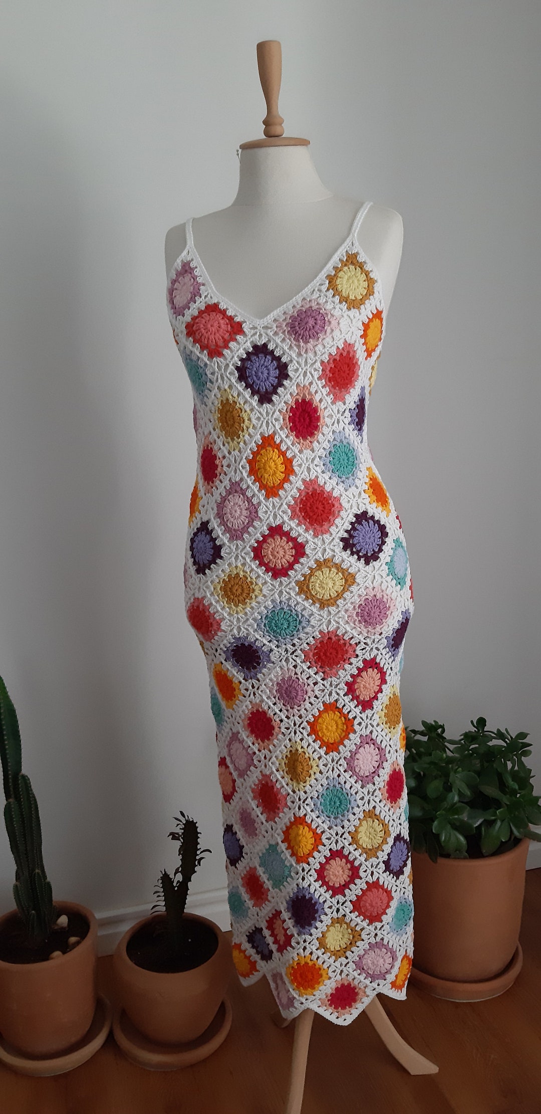 Boho Dress, Crochet Dress, Boho Maxi Dress, Crochet, Hippie Dress ...