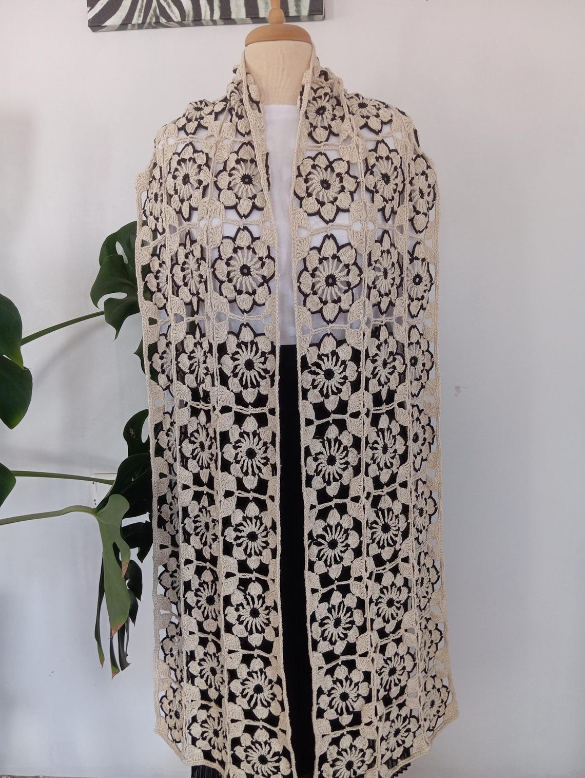 Silk Shawl Scarf , Handmade Crochet - Etsy
