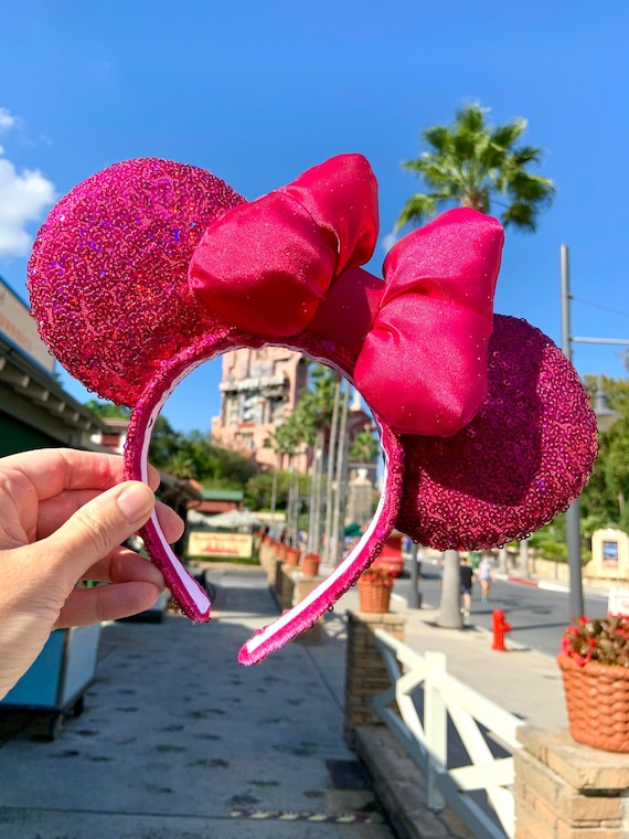 Hot Pink Sequin Mouse Ears | Etsy