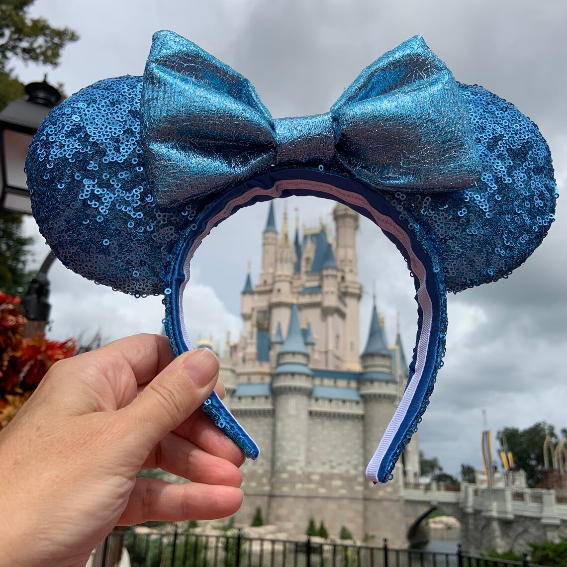 Sky Blue Sequin Mouse Ears | Etsy