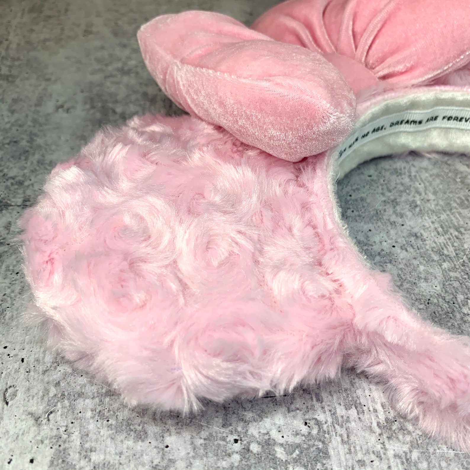 Millennial Pink Fluffy Mouse Ears - Etsy