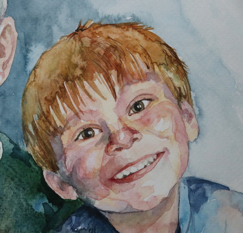 Custom Watercolor Portrait From Your Own Picture - Etsy