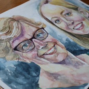 Custom Watercolor Portrait From Your Own Picture - Etsy