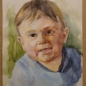 Custom Watercolor Portrait From Your Own Picture - Etsy