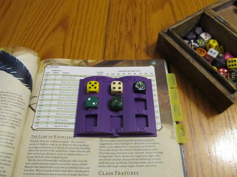 DND Spell Tracker Spell Slot Wizard Spell Book Pathfinder - Etsy