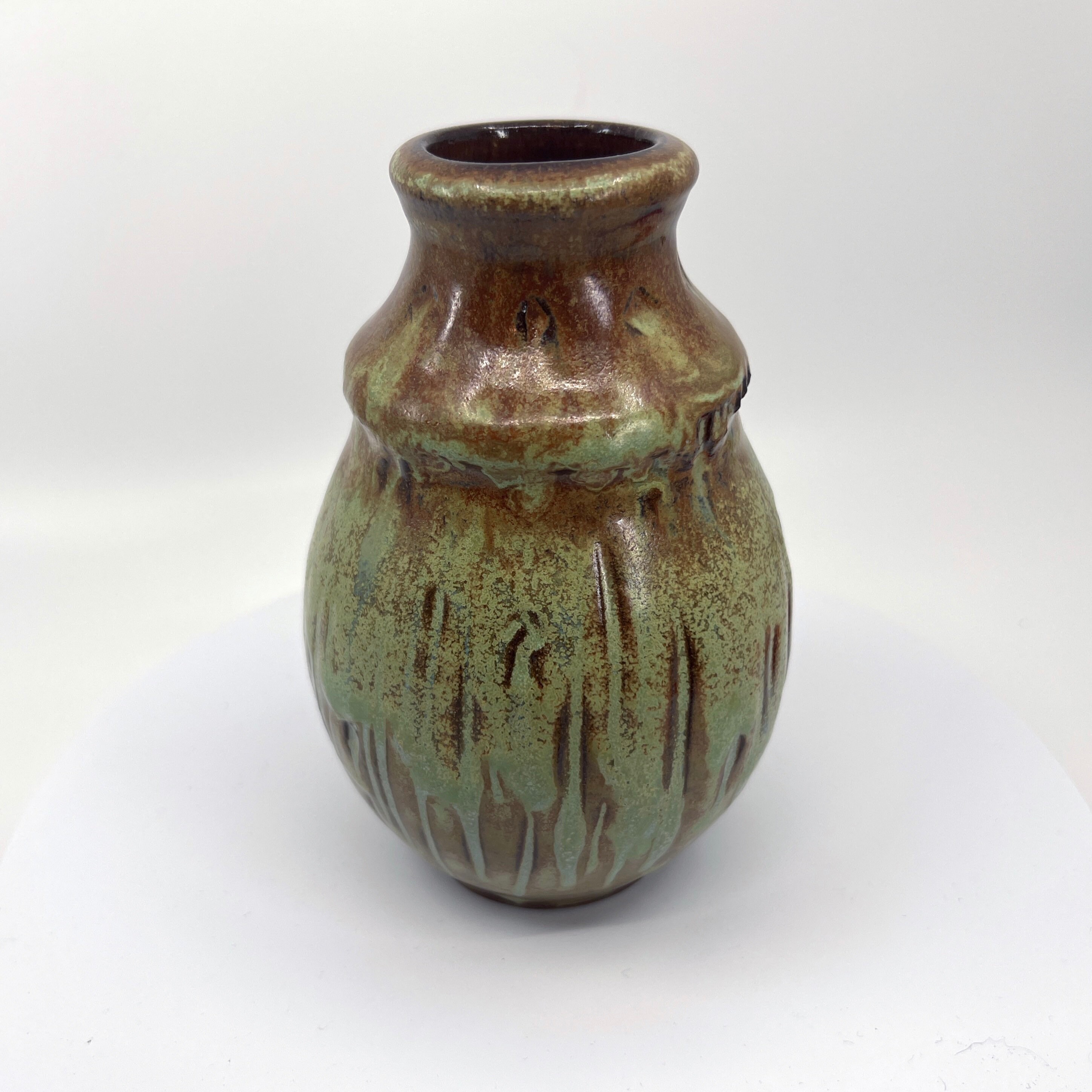 Handmade Wheel Thrown Stoneware Pottery Bottle Carved Texture - Etsy