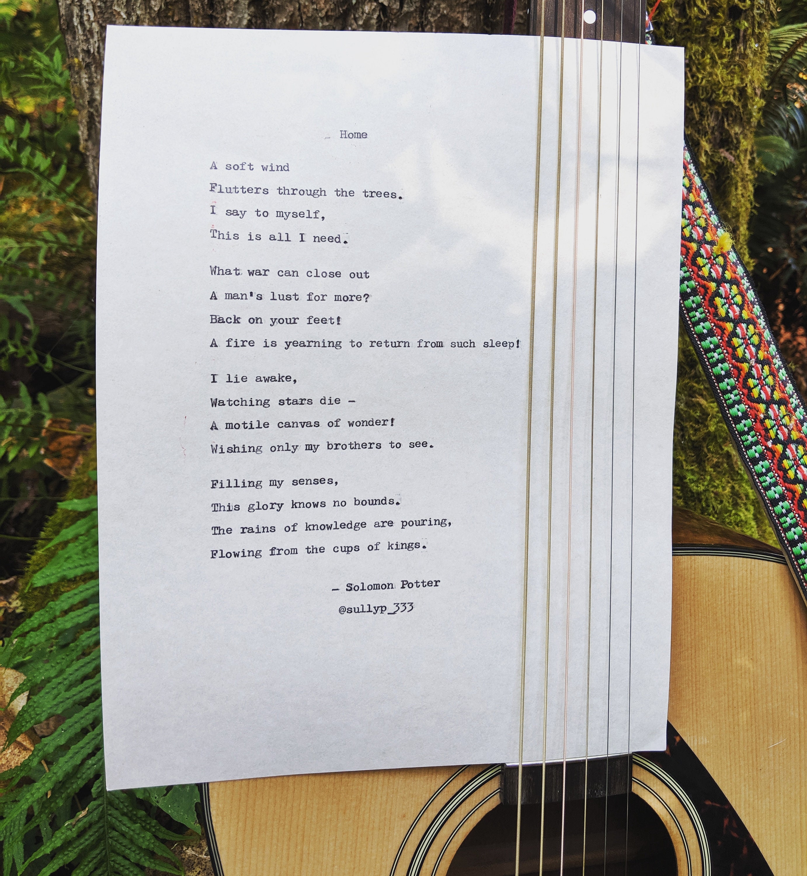 Handtyped & Signed Custom Poems - Etsy