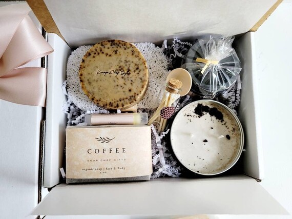 Coffee Lover Gift Coffee Spa Gift Box Coffee Candle Scrub - Etsy