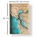San Francisco Bay Topographic Layered Wooden Map by Bright on - Etsy