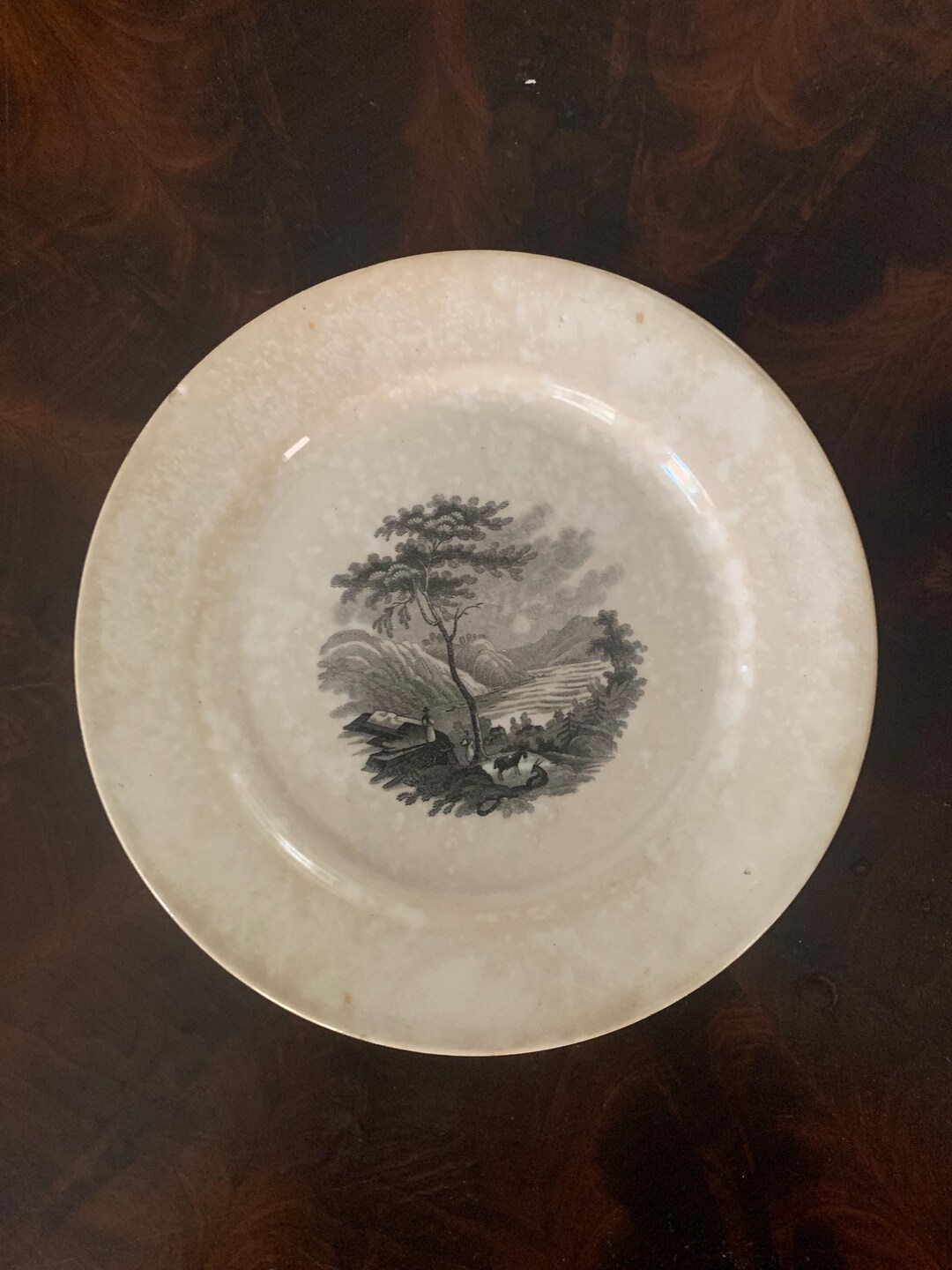 Transferware Plate "jefferson's Rock" - Etsy