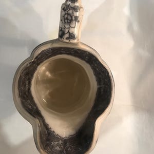 Transferware Grey Pitcher - Etsy