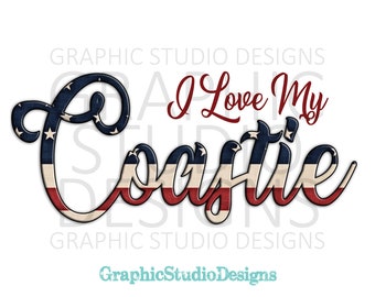 I Love My Coastie - Etsy